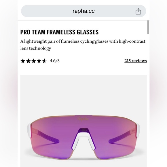 Rapha | Accessories | Pro Team Frameless Glasses Rapha | Poshmark